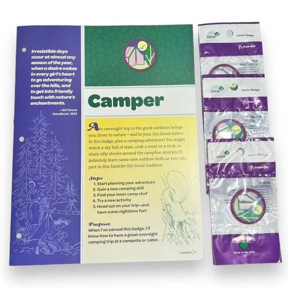 Girl Scouts | Other | Girl Scout Junior Camper Badge Requirement ...